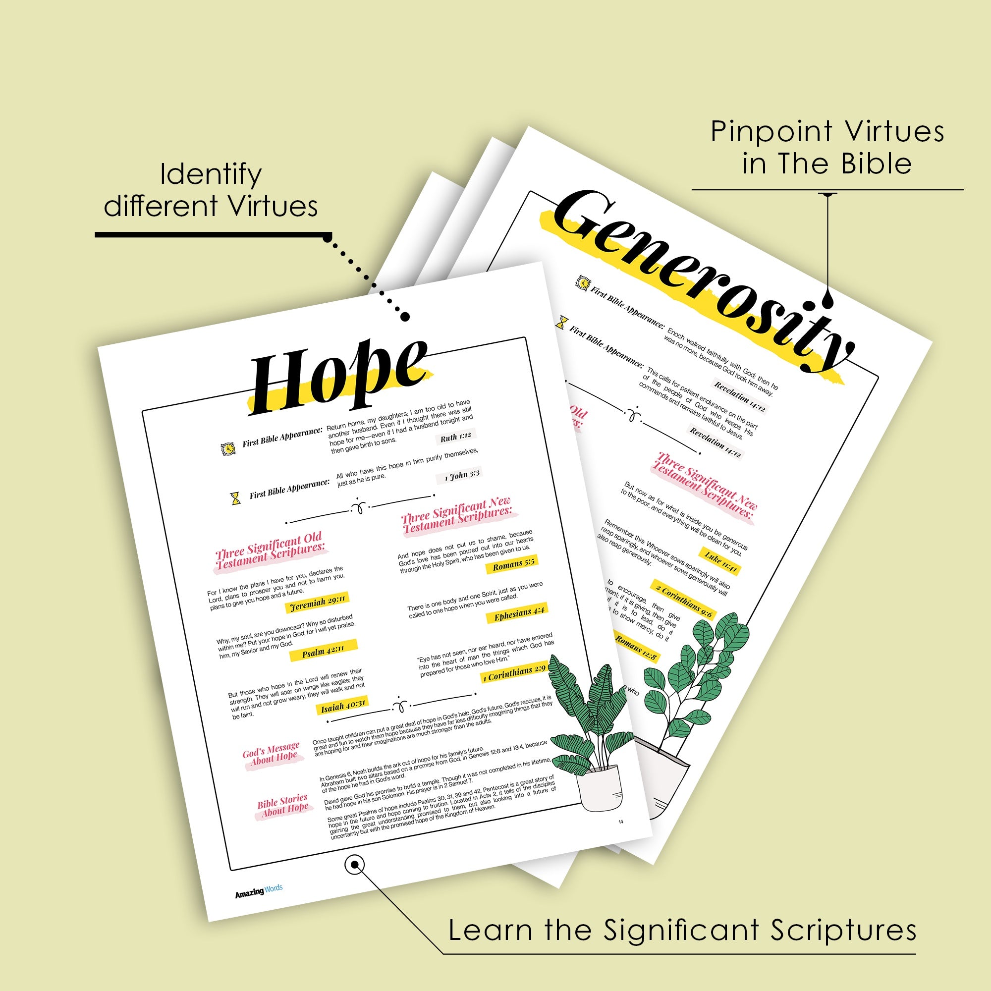 Virtues of The Bible: Made Amazingly Simple + Fun Facts and Activities ...